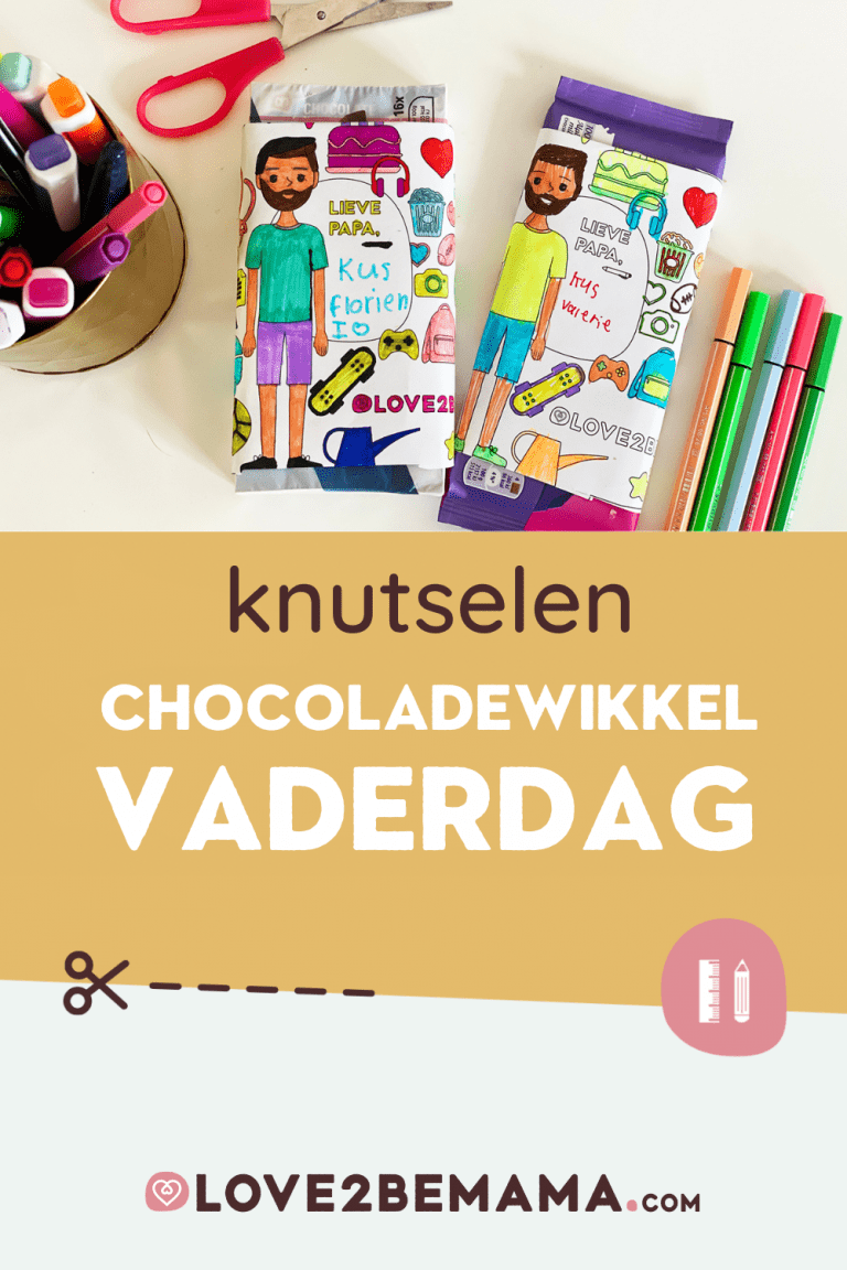 Gratis Vaderdag chocoladewikkel uitprinten en inkleuren - Love2BeMama